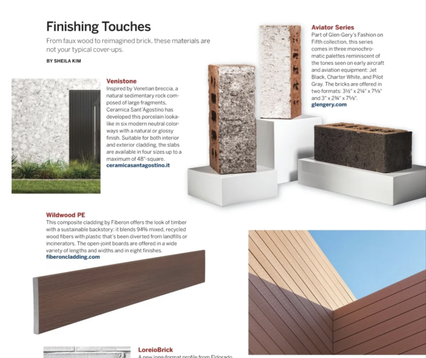 Finishing Touches: From faux wood to reimagined brick, these materials ...
